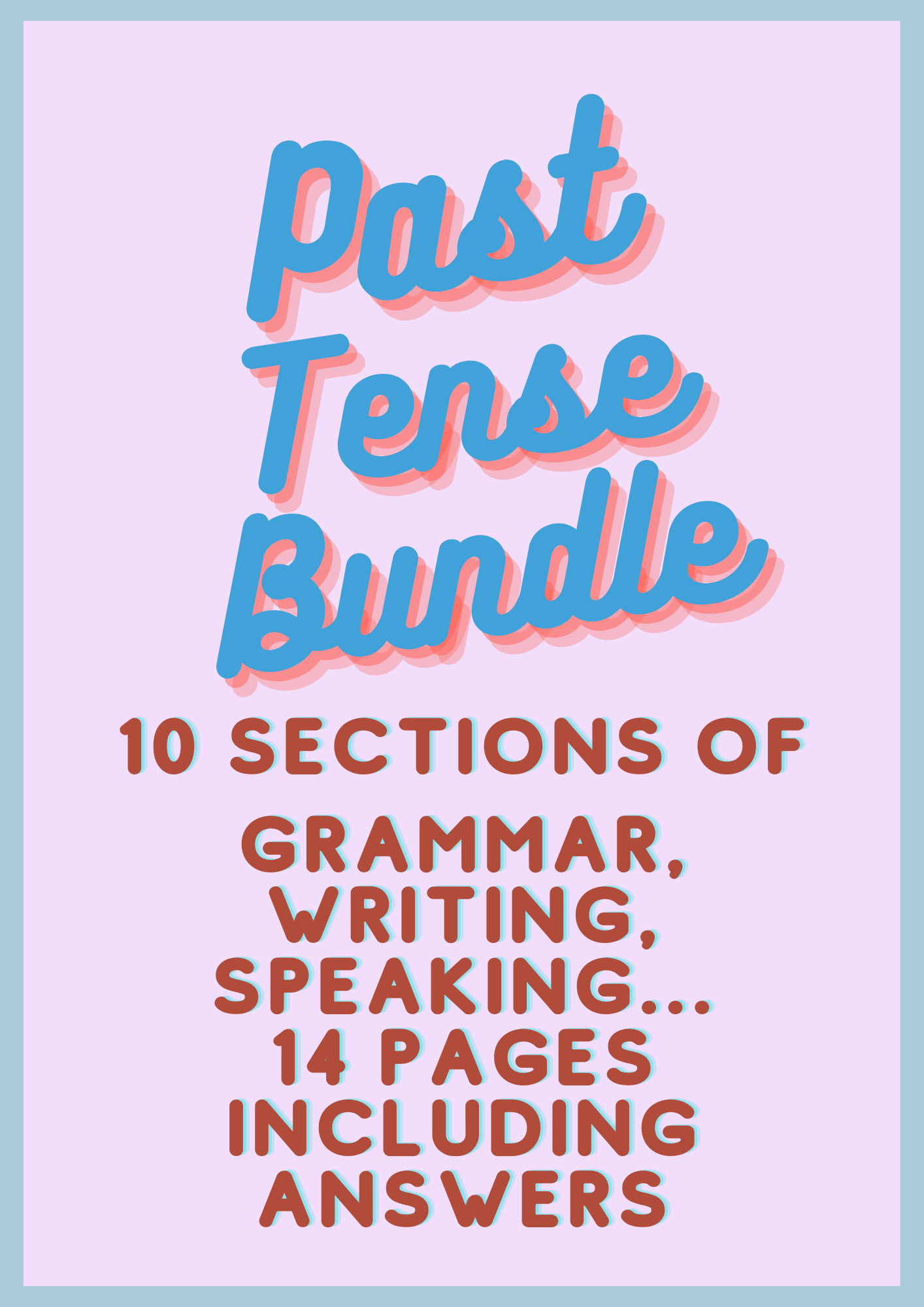Past Tense Bundle Learn English Guru Past Tense Bundle Learn English Guru